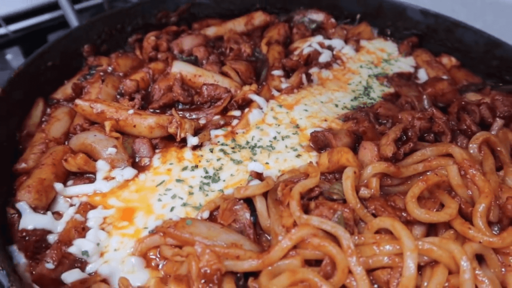 Dakgalbi (Korean Spicy Chicken Stir Fry) Recipe - Aaron and Claire