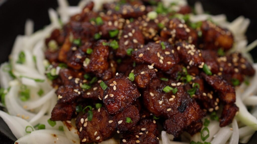 Dwaeji Galbi (Korean Pork BBQ) - Aaron and Claire