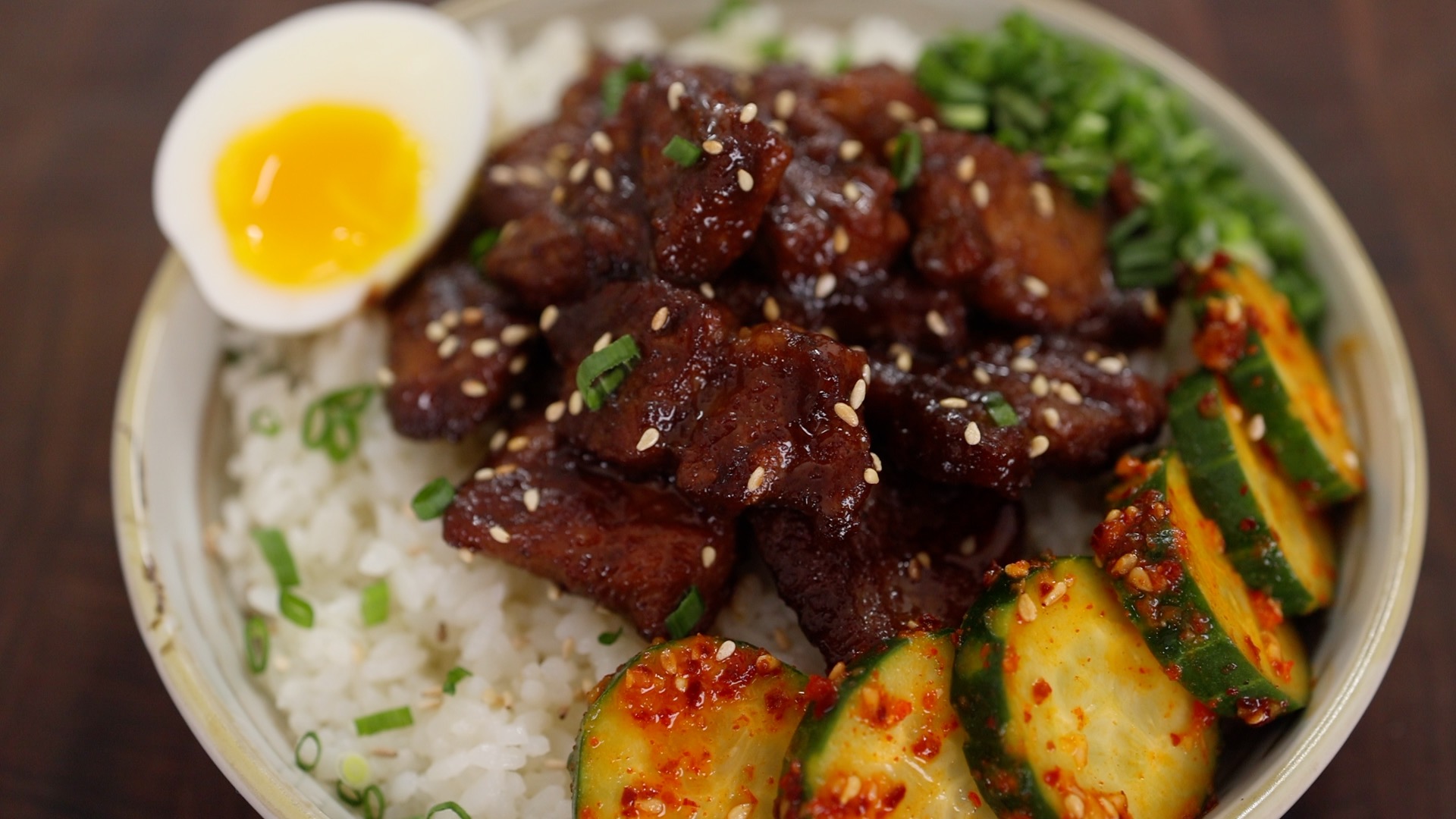 Galbi Rice Bowl - Aaron and Claire