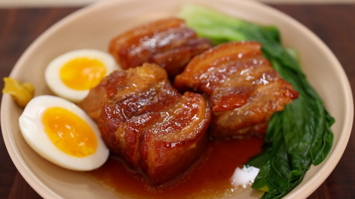 Buta No Kakuni (Japanese Braised Pork Belly) - Aaron and Claire