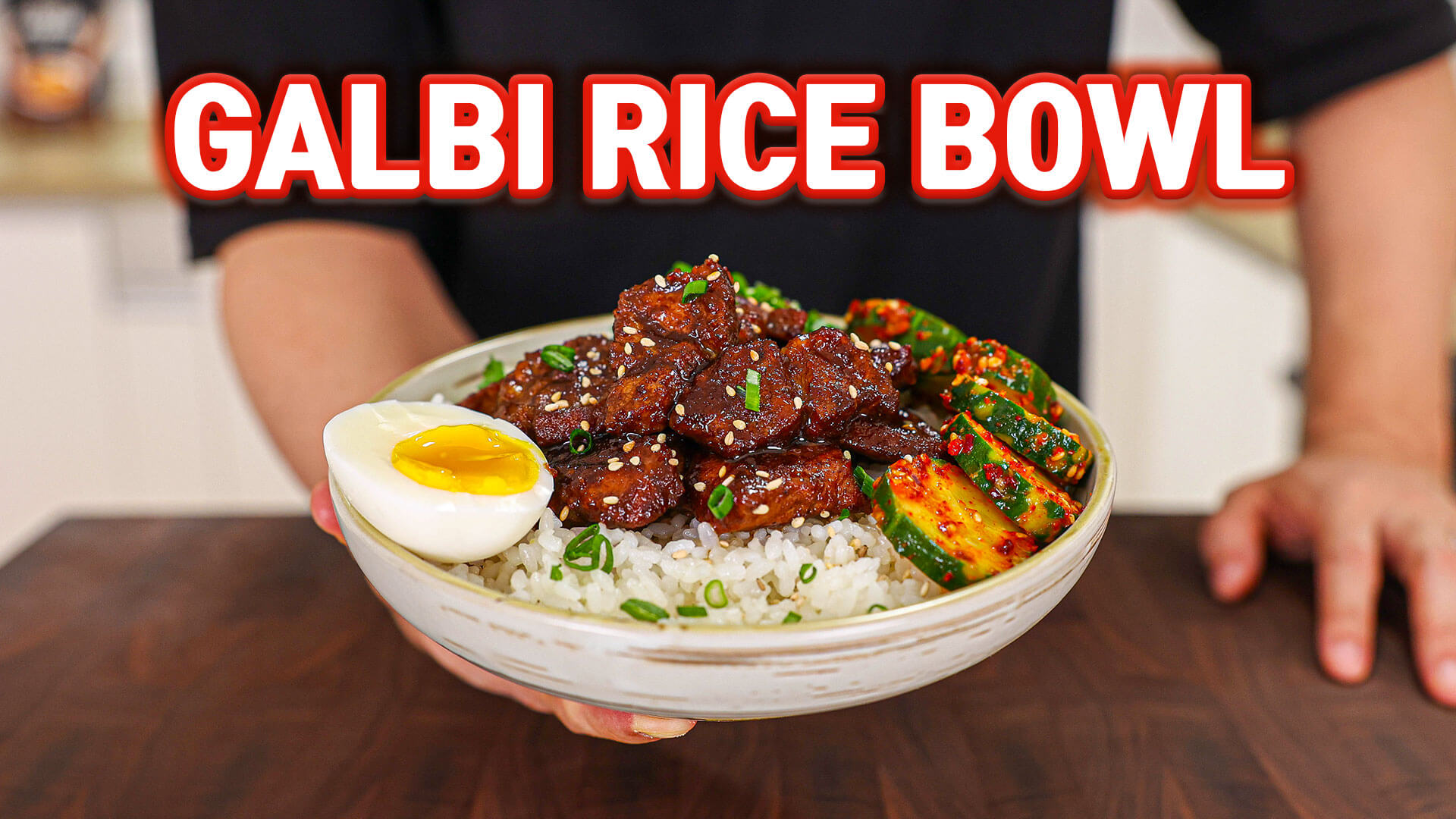 Galbi Rice Bowl - Aaron and Claire