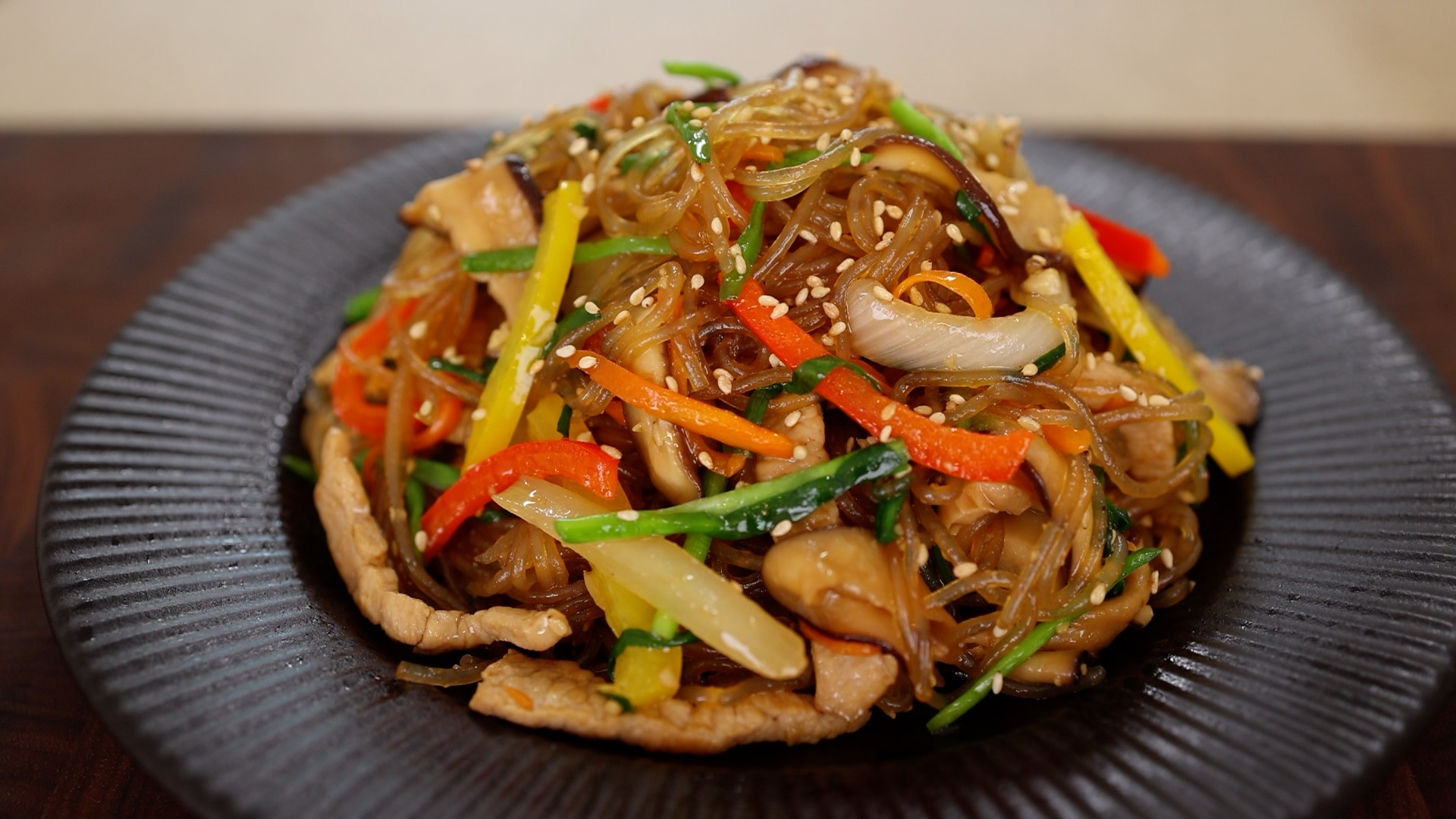 One-Pan Japchae (Korean Glass Noodle Stir Fry) - Aaron and Claire