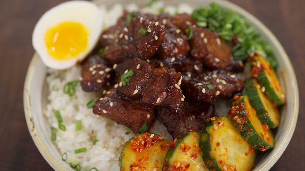 Galbi Rice Bowl - Aaron and Claire