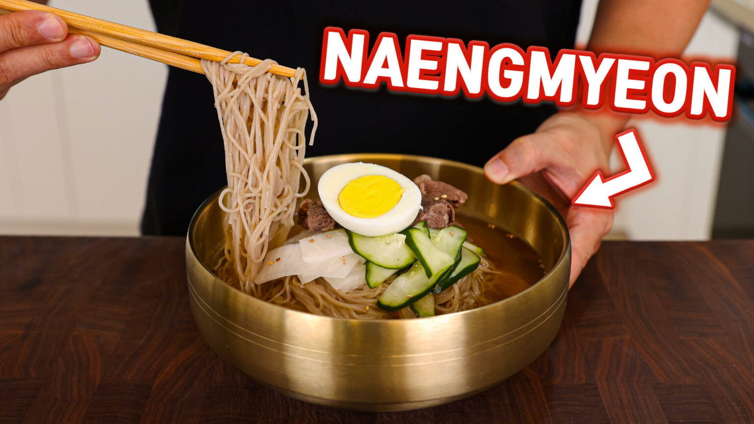 Easy Mul Naengmyeon (Korean Cold Noodle Soup) - Aaron and Claire