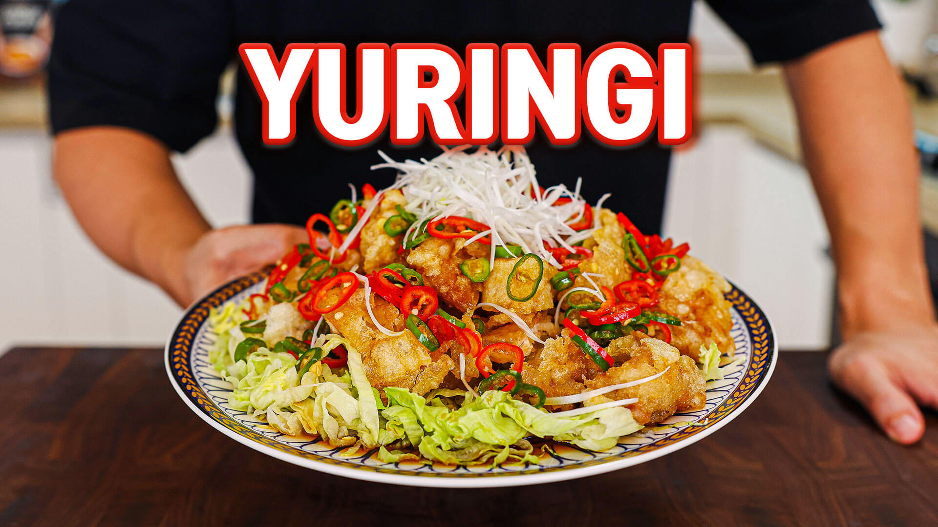 Yuringi (Korean-Chinese Style Fried Chicken Salad)