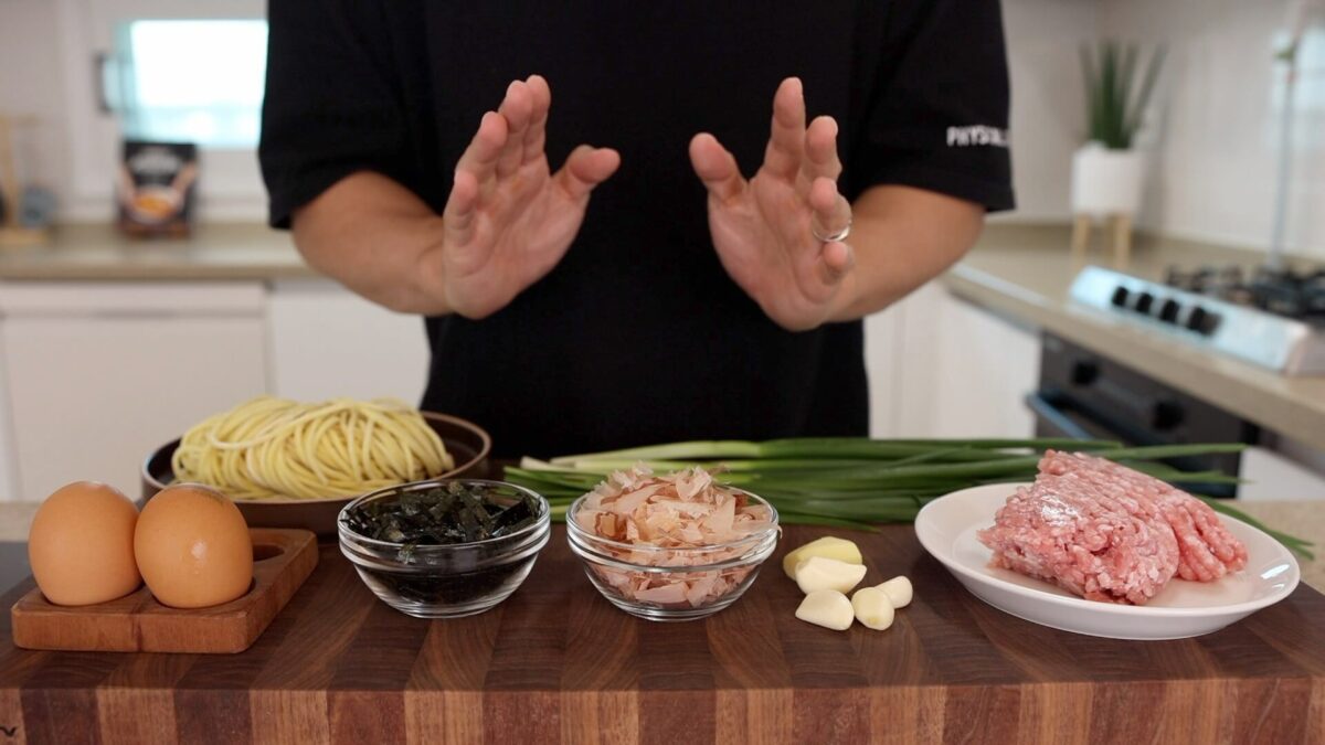 Mazesoba (Japanese Brothless Ramen)