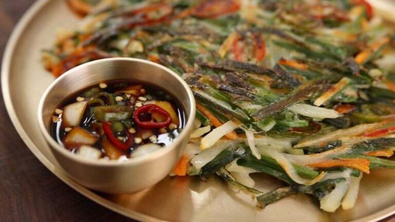 Korean Vegetable Pancakes (Yachaejeon)