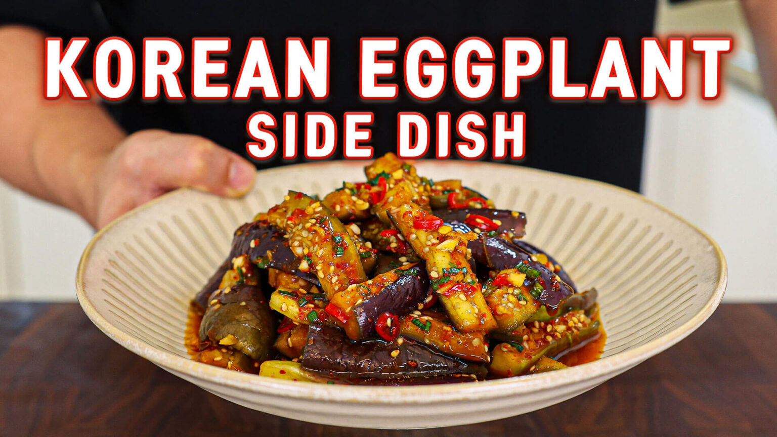Korean Spicy Garlic Eggplant
