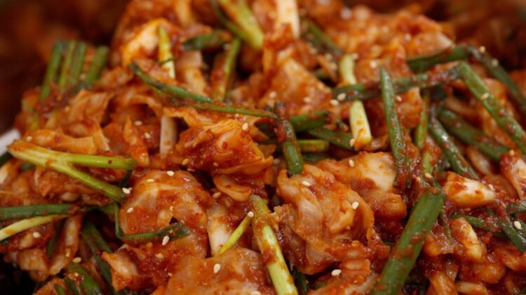 Green Cabbage Kimchi