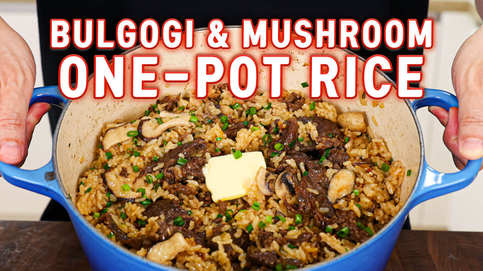Beef Bulgogi and Mushroom Pot Rice