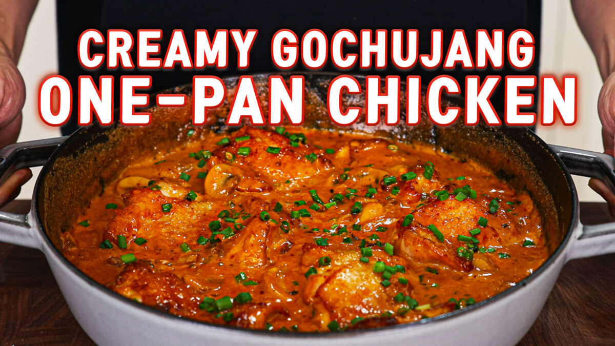 Creamy Gochujang Garlic Chicken