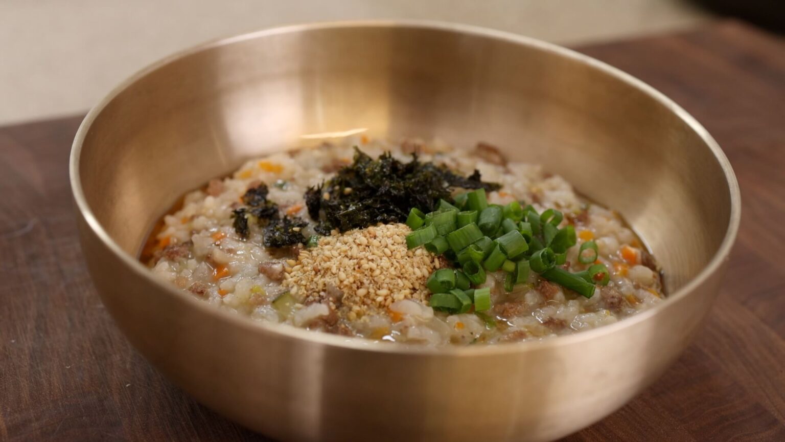 Korean Beef and Vegetable Porridge