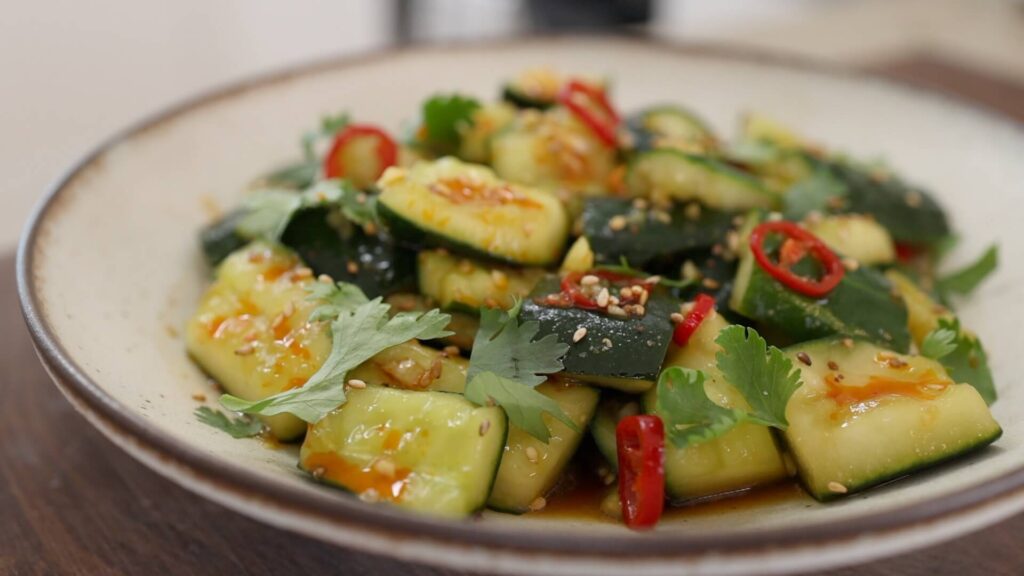 Smashed Cucumber Salad
